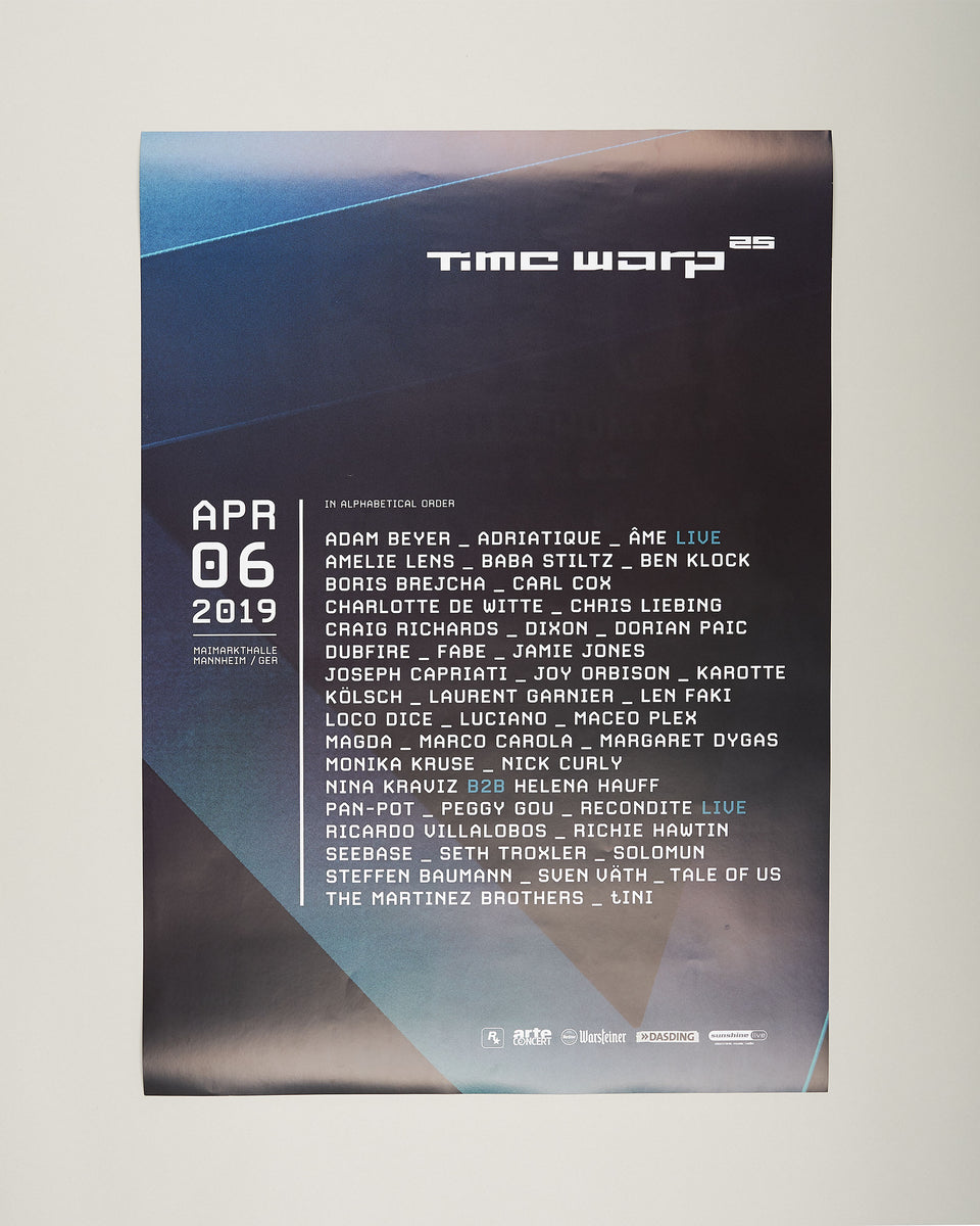 Time Warp Poster 1994/2019 – cosmopop merchandise